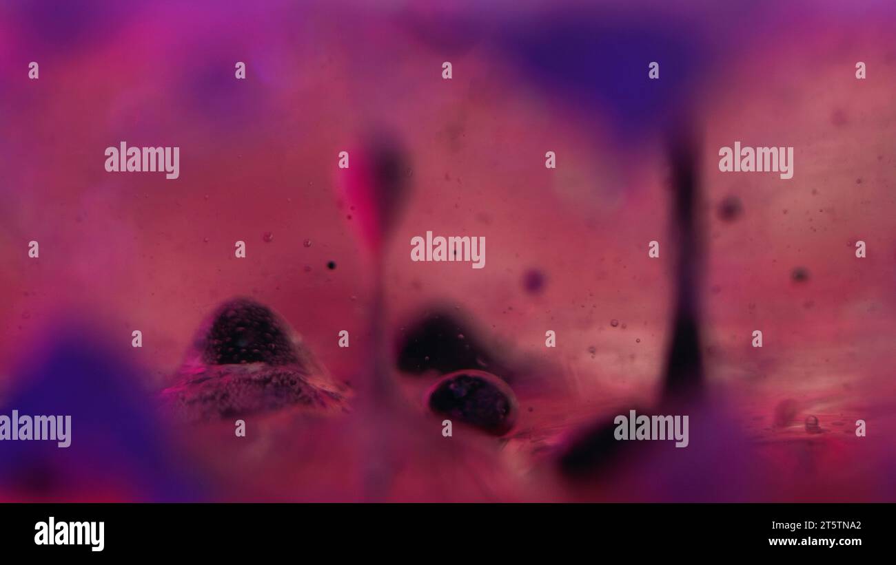 Bubble fluid oil texture ink water drop color gel Stock Photo - Alamy