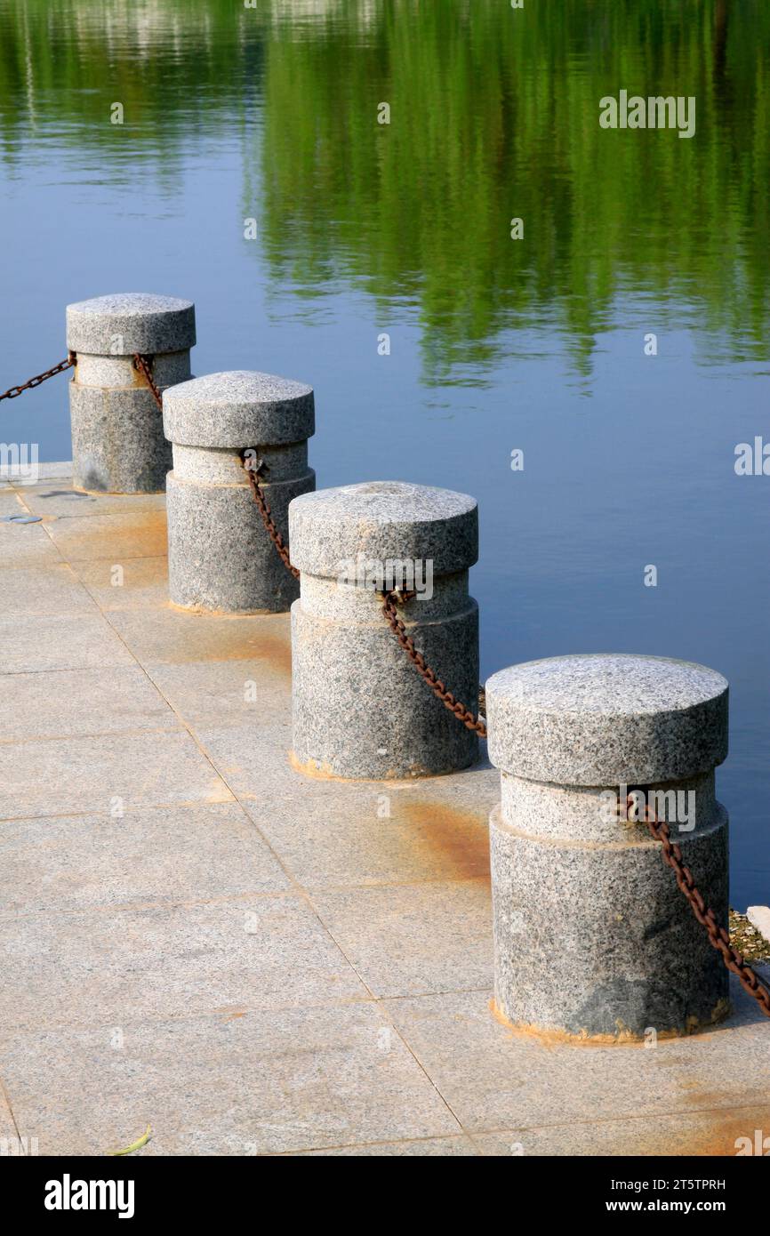 Stone and chains Stock Photo - Alamy
