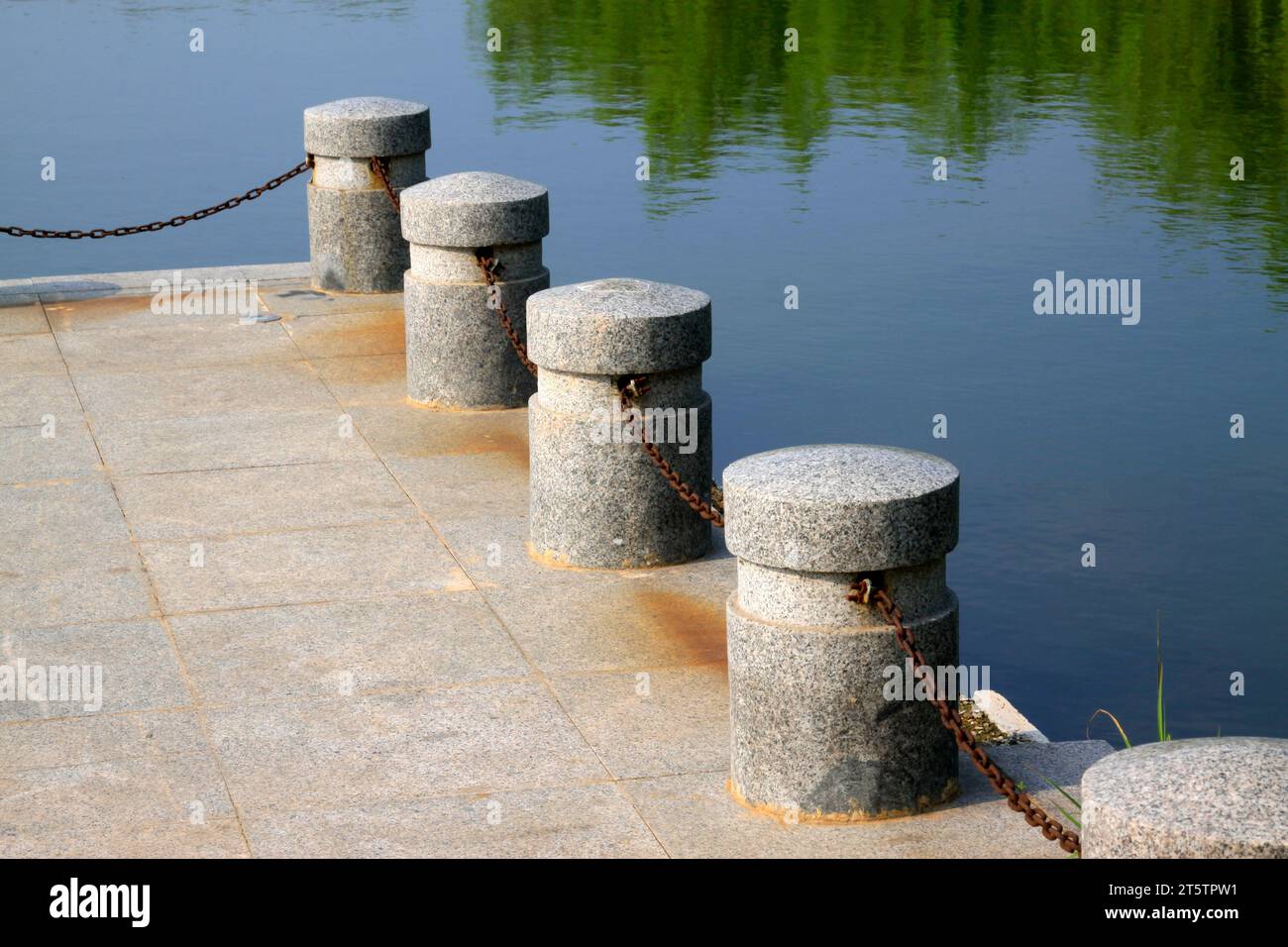 Stone and chains Stock Photo - Alamy