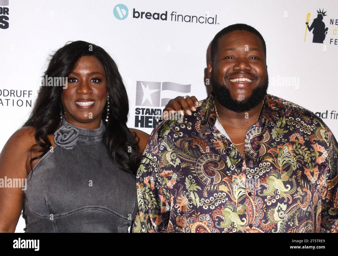 New York, NY, USA. 6th Nov, 2023. Tanya Trotter and Michael Trotter Jr ...