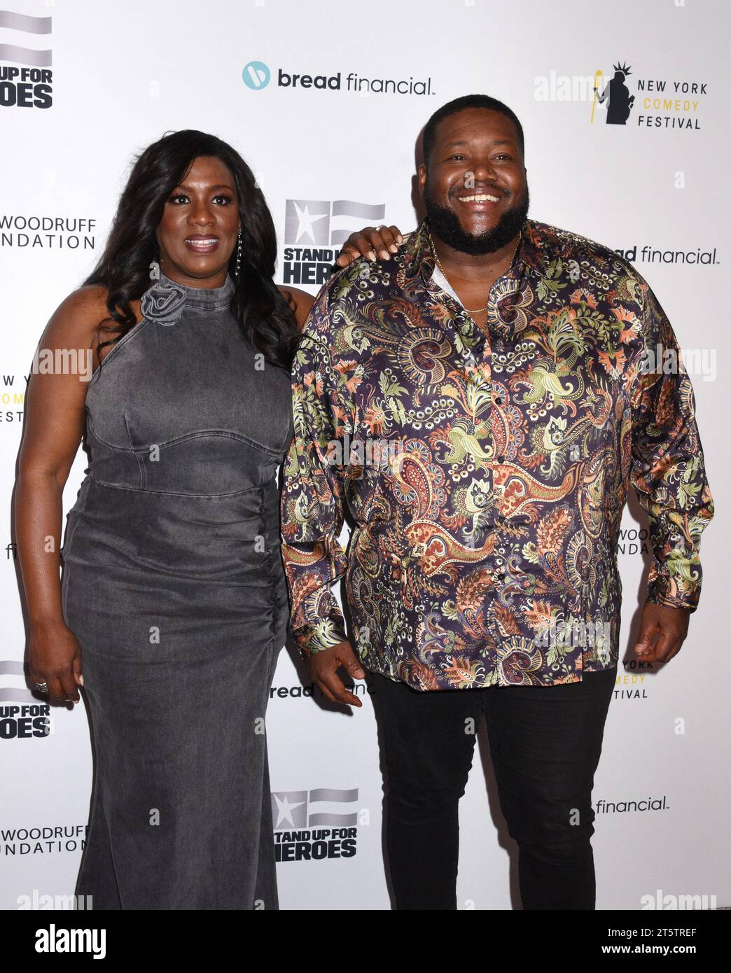 New York, NY, USA. 6th Nov, 2023. Tanya Trotter and Michael Trotter Jr ...