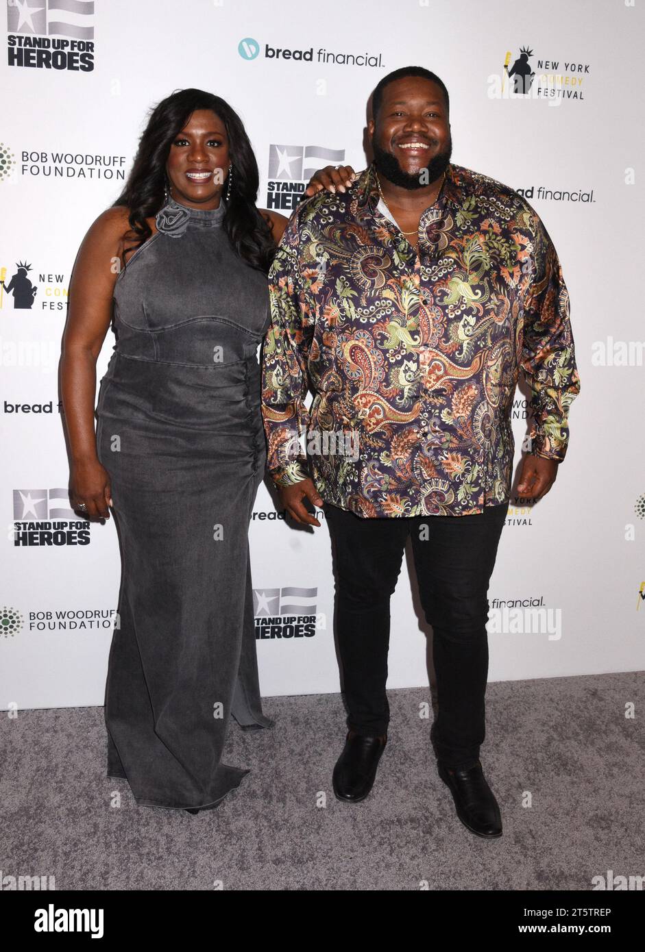 New York, NY, USA. 6th Nov, 2023. Tanya Trotter and Michael Trotter Jr ...