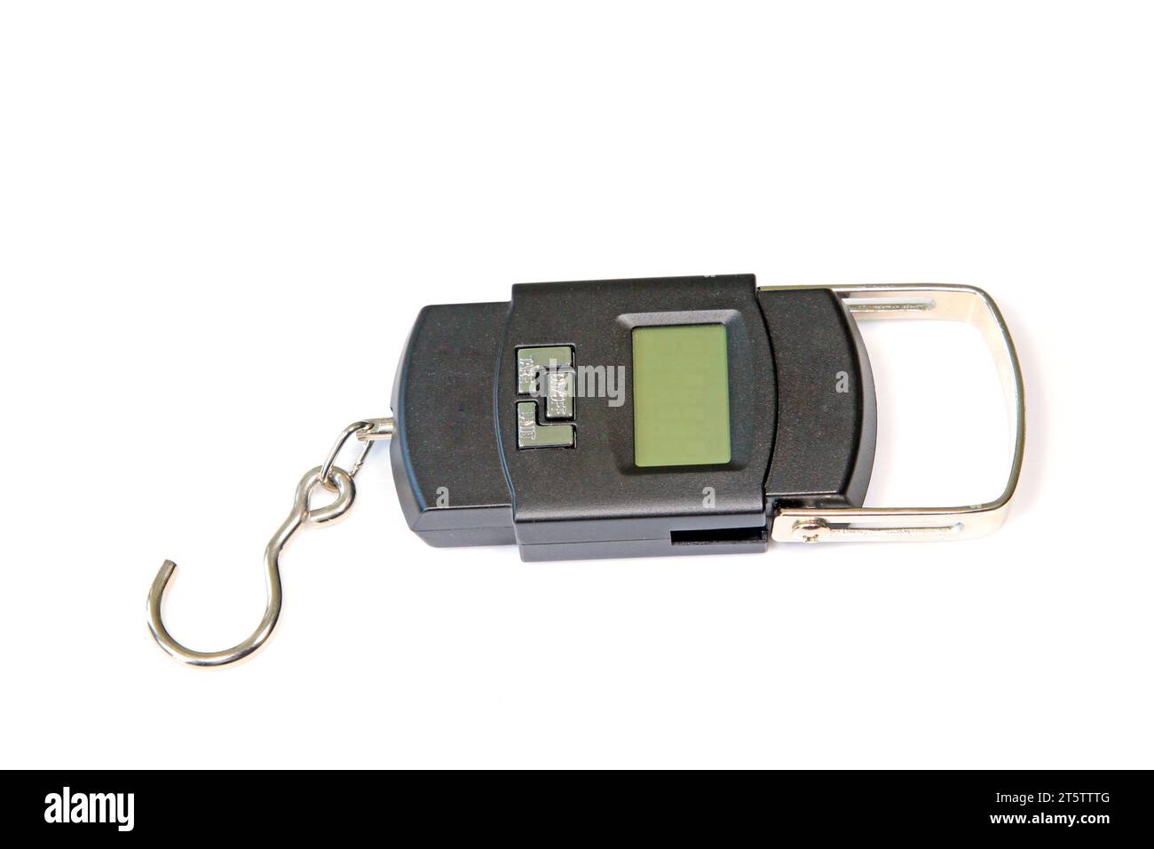 Electronic scale on a white background Stock Photo - Alamy