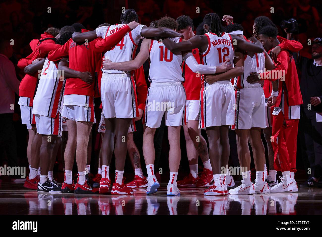 November 6, 2023, Columbus, Ohio, U.S: Ohio State Buckeyes players ...