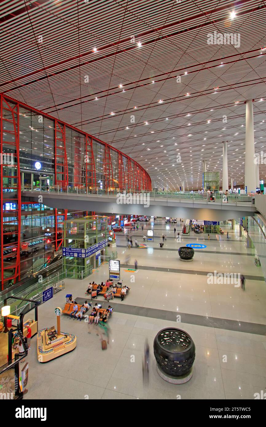 Internal structure of Beijing Capital International Airport T3 terminal ...