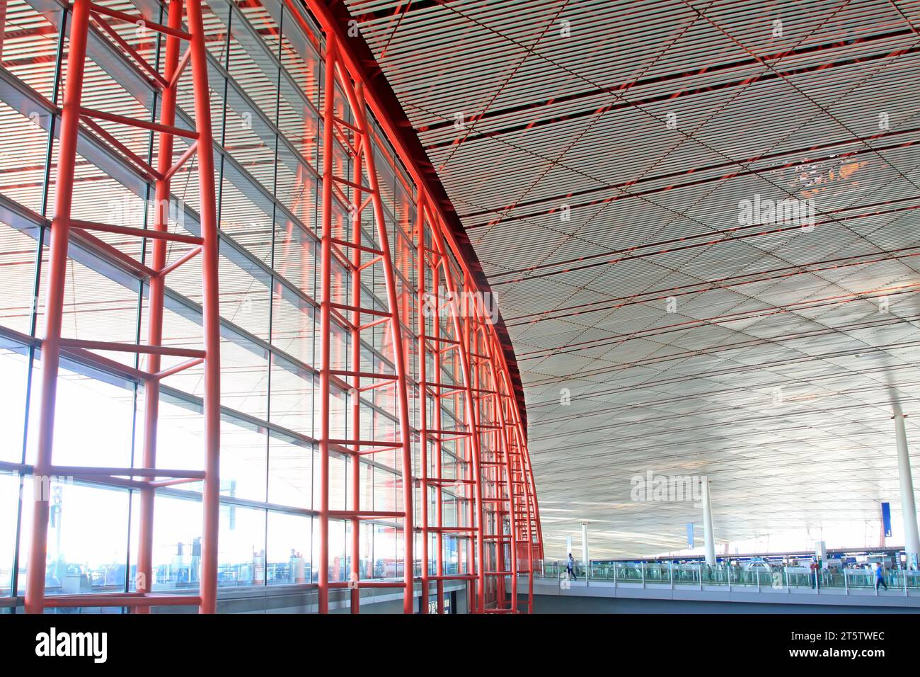Beijing Capital International Airport T3 terminal red column, China ...