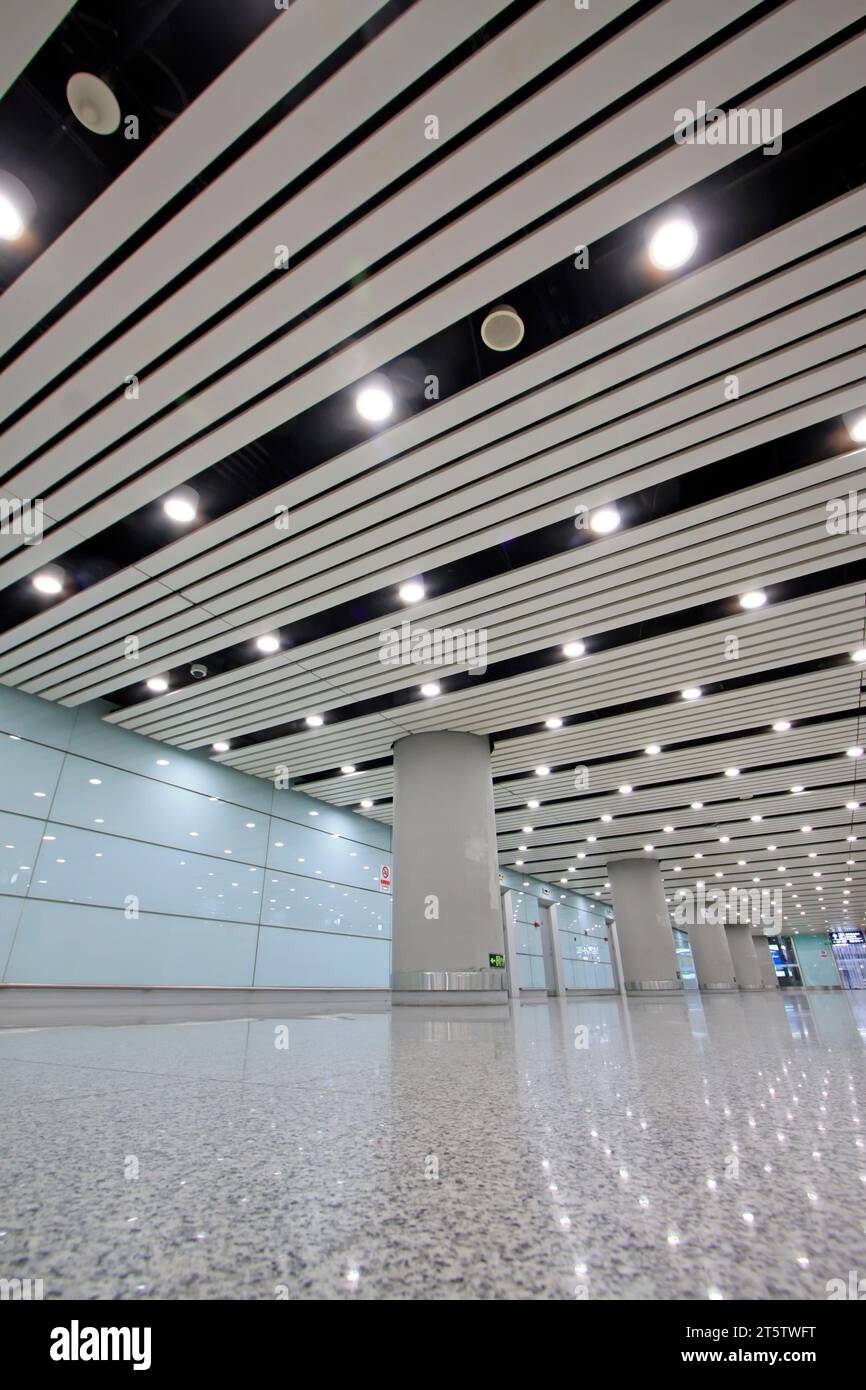 Airport commercial design modern city ceiling hi-res stock photography ...