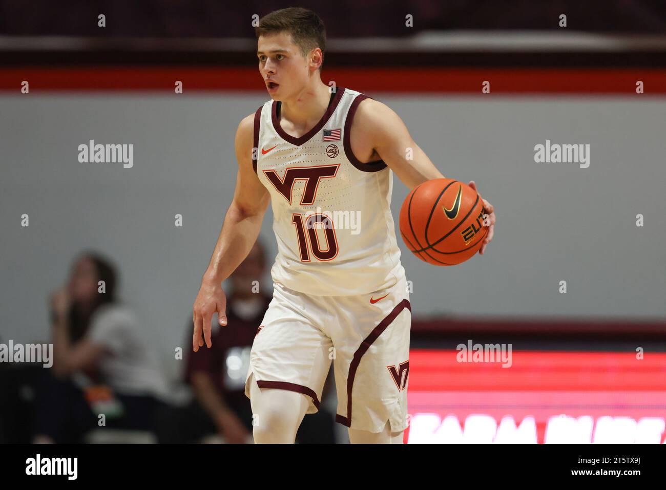 Blacksburg, Virginia, USA. 6th Nov, 2023. Virginia Tech Hokies guard ...