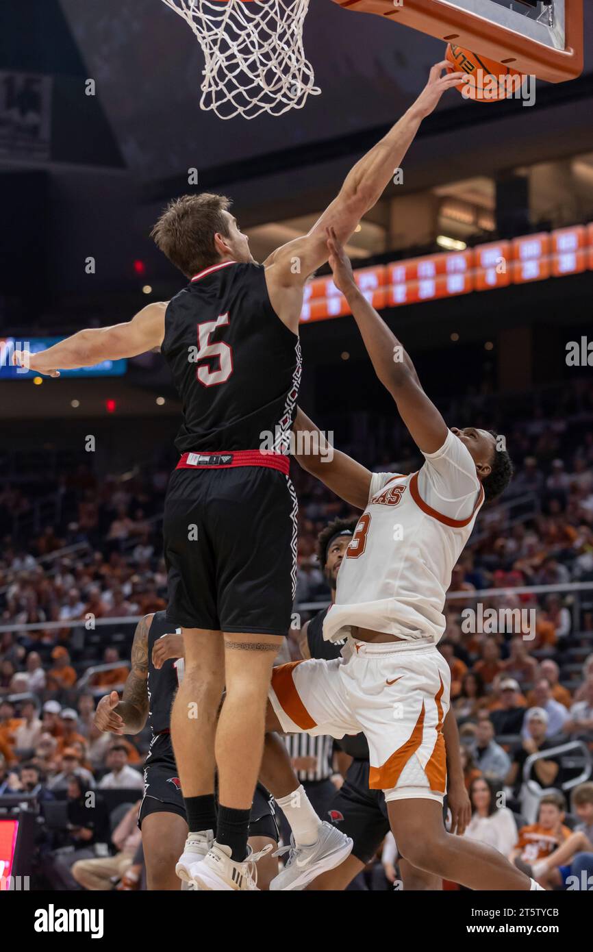 AUSTIN, TX - NOVEMBER 06: Incarnate Word Cardinals forward Dylan Hayman ...