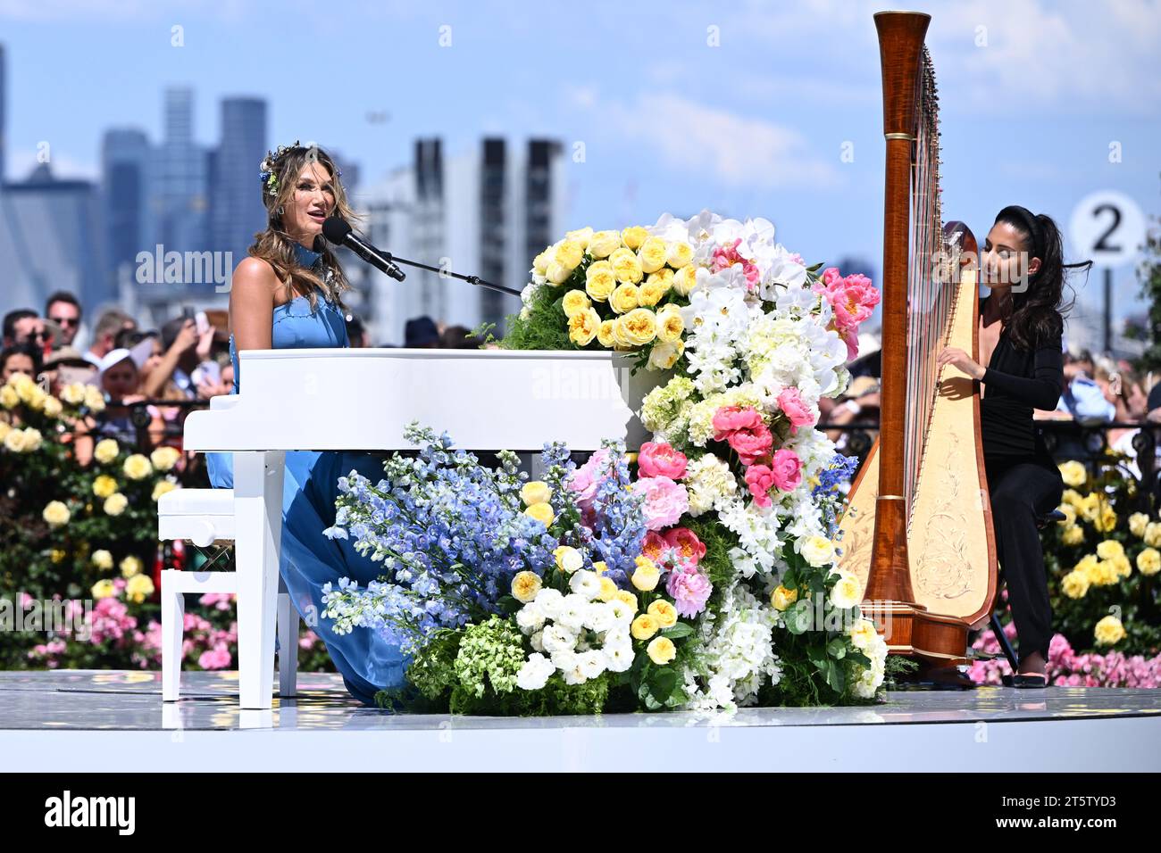 Melbourne, Australia. 07th Nov, 2023. Australian singer Delta Goodrem ...