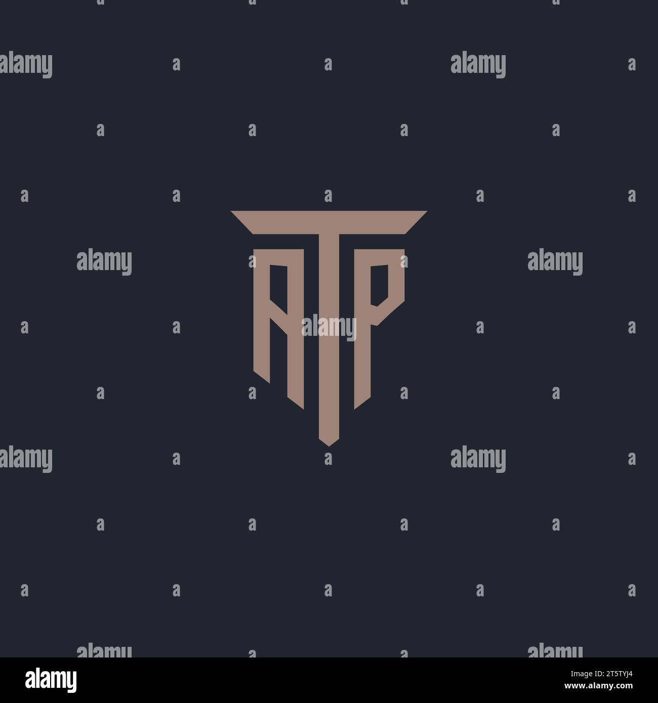 Logo initial letters ap vector vectors hi-res stock photography and ...