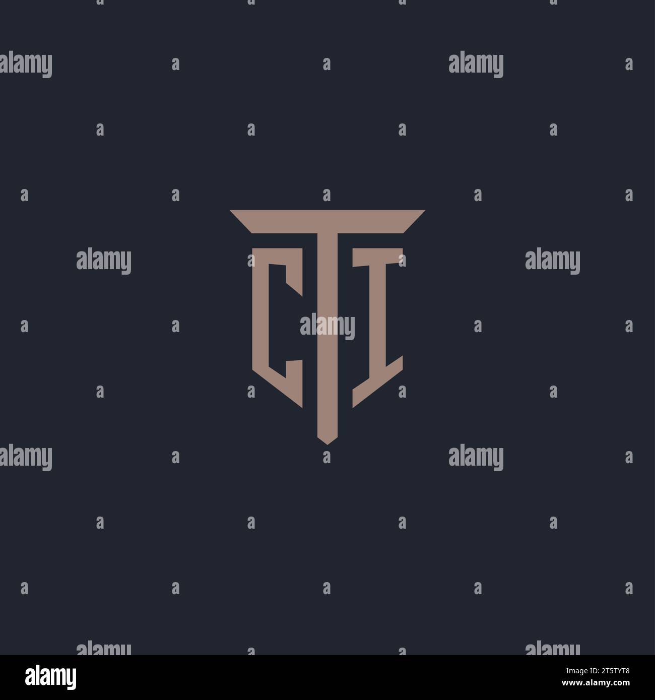 Ci logo vector vectors Stock Vector Images - Alamy