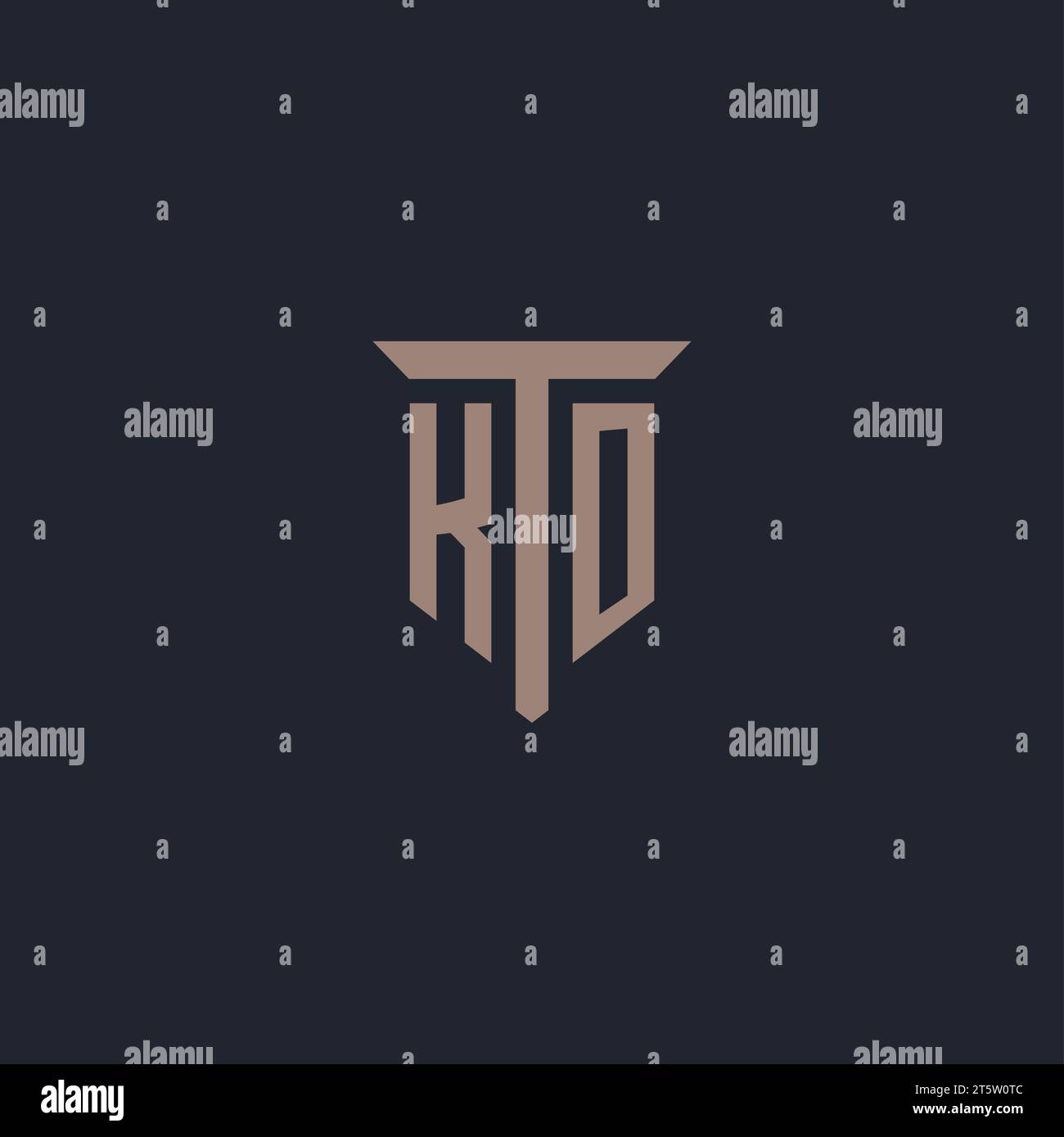 Letter ko vector vectors hi-res stock photography and images - Alamy