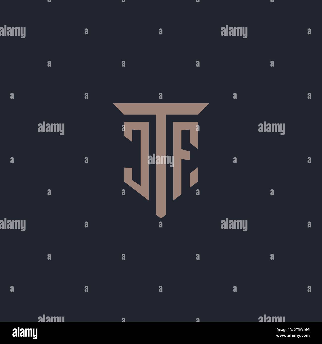 Jf logo design hi-res stock photography and images - Alamy
