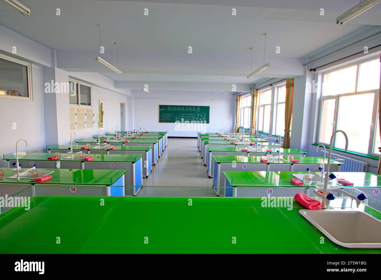 primary school chemistry lab, closeup of photo Stock Photo - Alamy