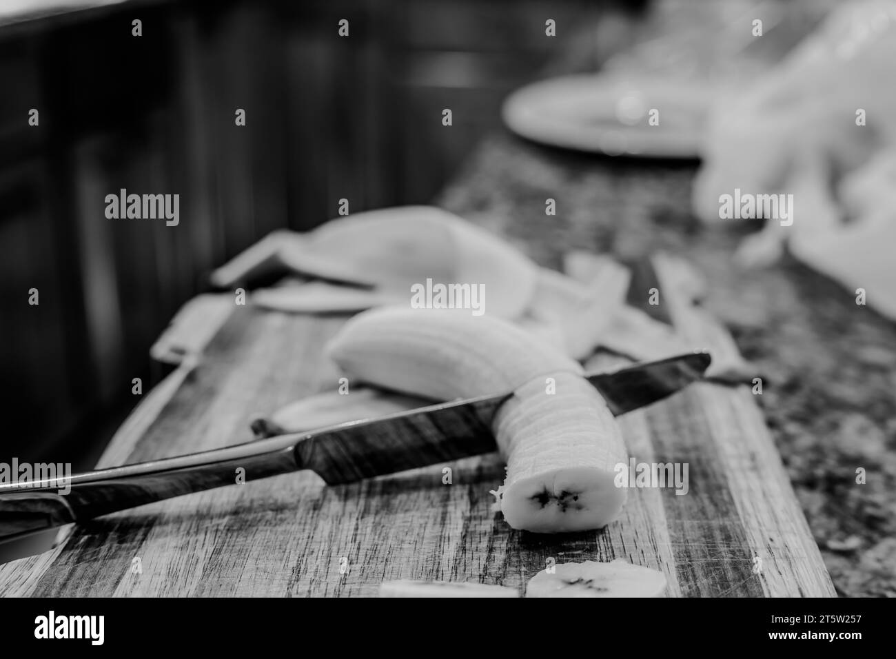 Cross section slice banana Black and White Stock Photos & Images - Alamy