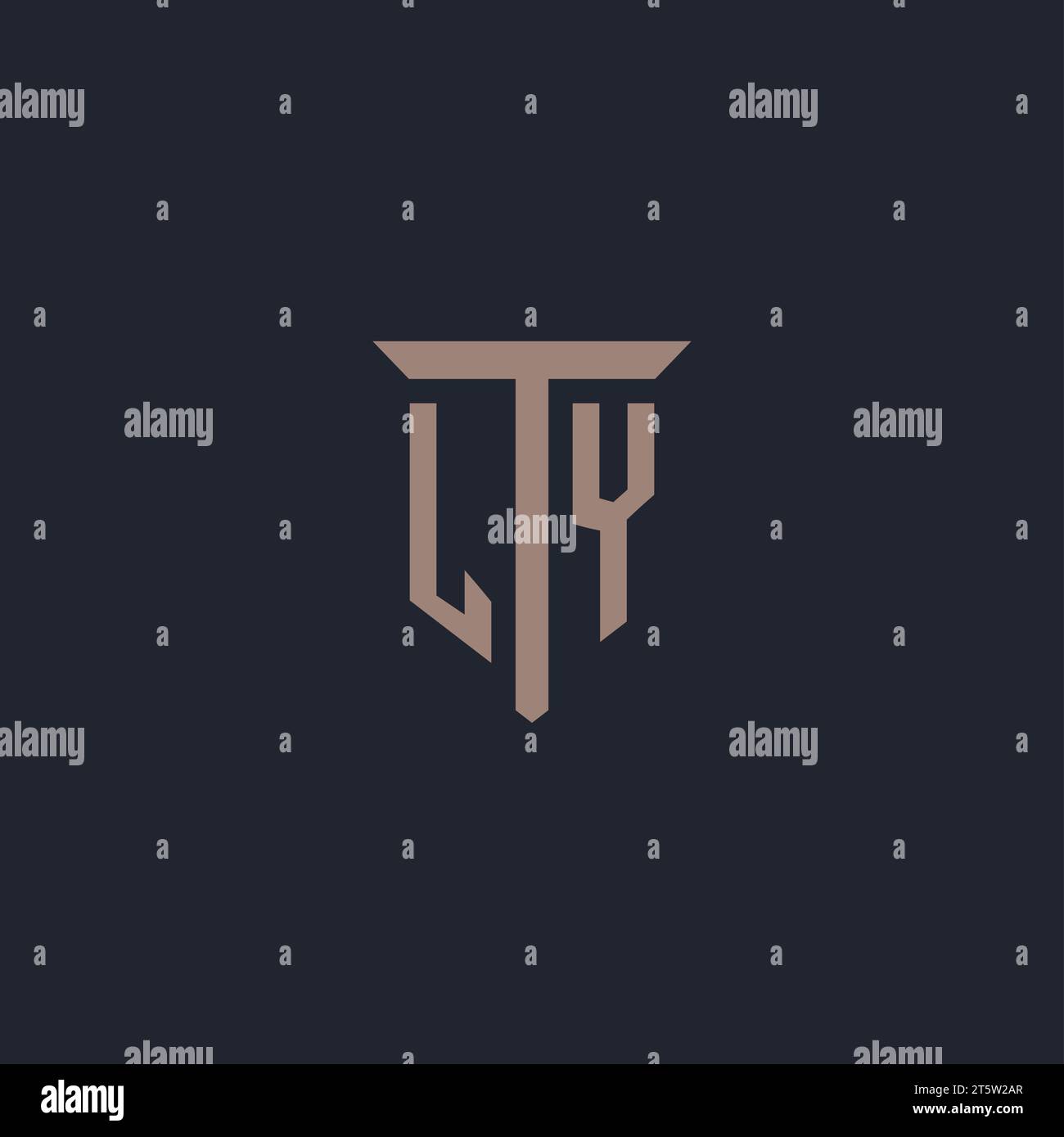 LY initial logo monogram with pillar icon design vector Stock Vector Image & Art - Alamy