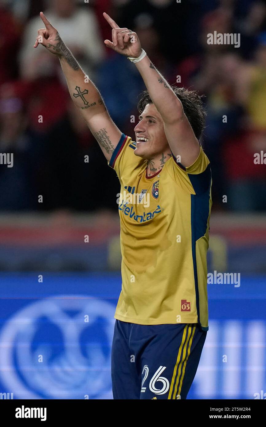 Real Salt Lake midfielder Diego Luna (26) celebrates after scoring ...