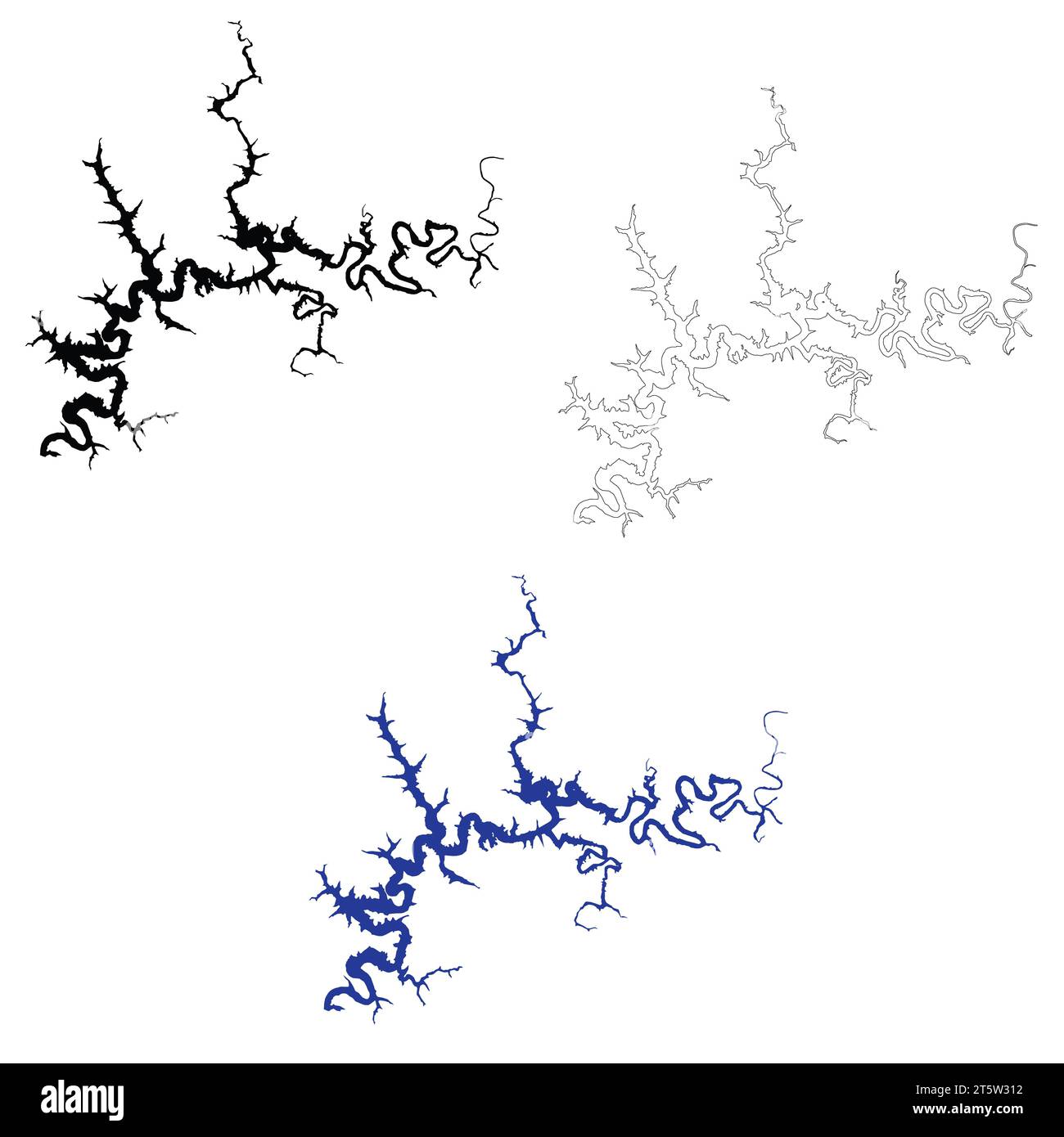 Nolin lake map hi-res stock photography and images - Alamy