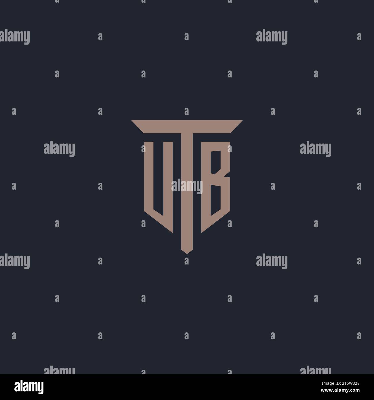 UB initial logo monogram with pillar icon design vector Stock Vector ... UB initial logo monogram with pillar icon design vector Stock Vector ...