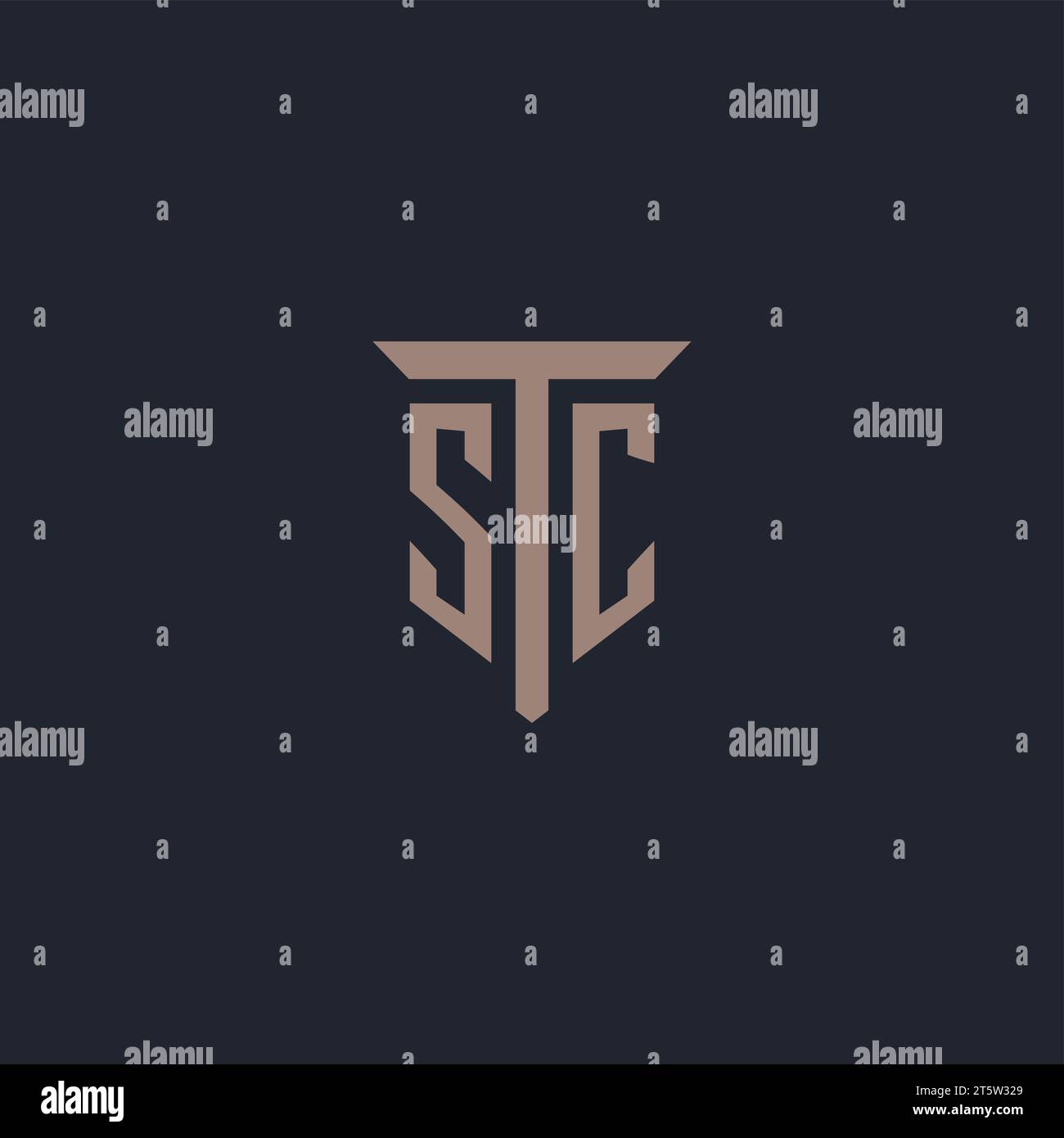 Sc logo design vector template Stock Vector Images - Alamy