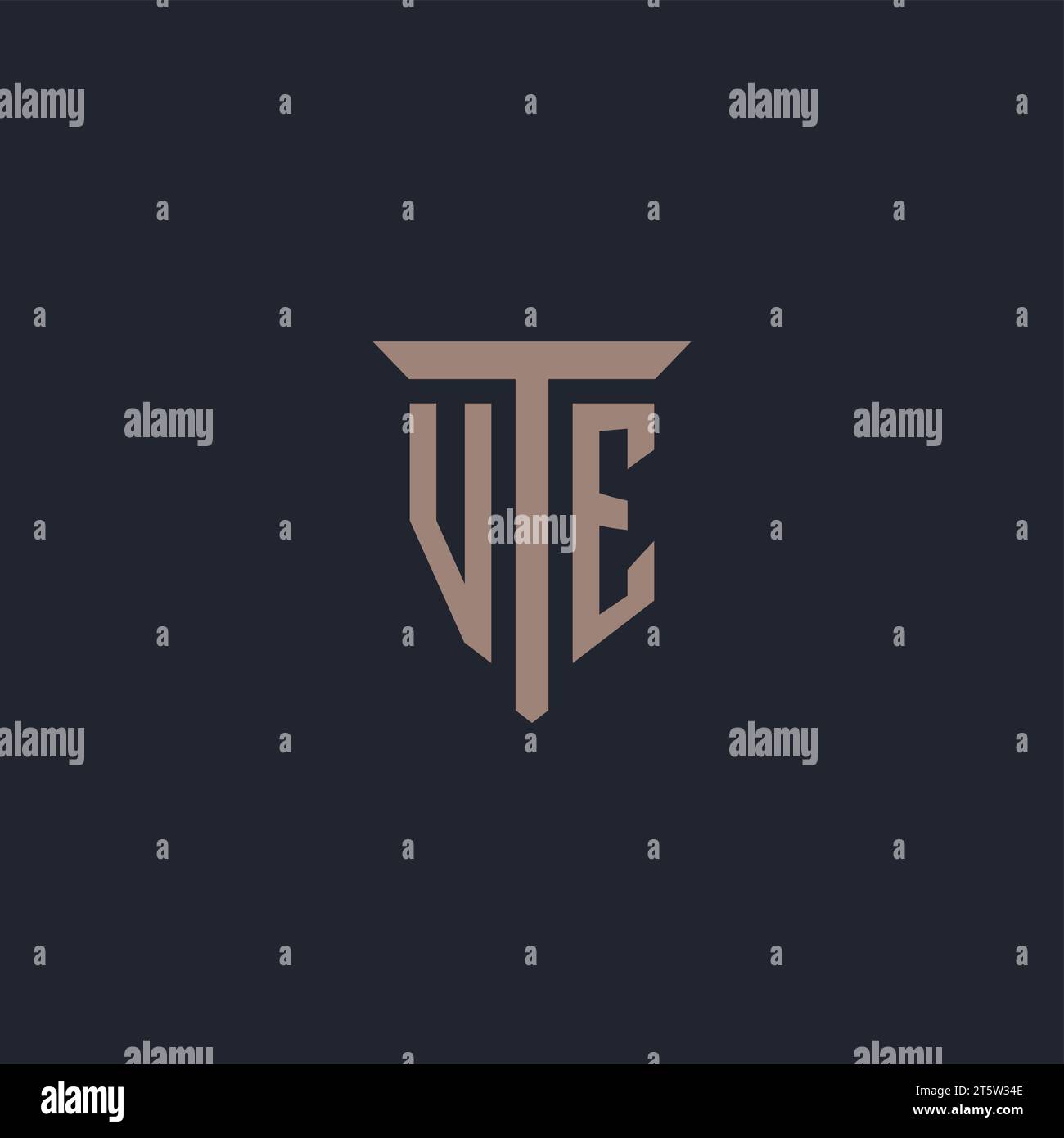 VE initial logo monogram with pillar icon design vector Stock Vector Image & Art - Alamy