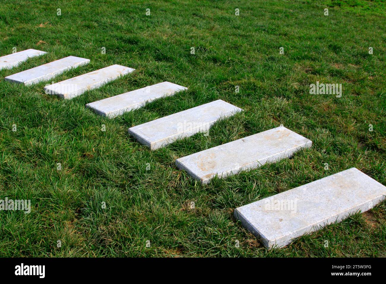 stone path in a park Stock Photo - Alamy