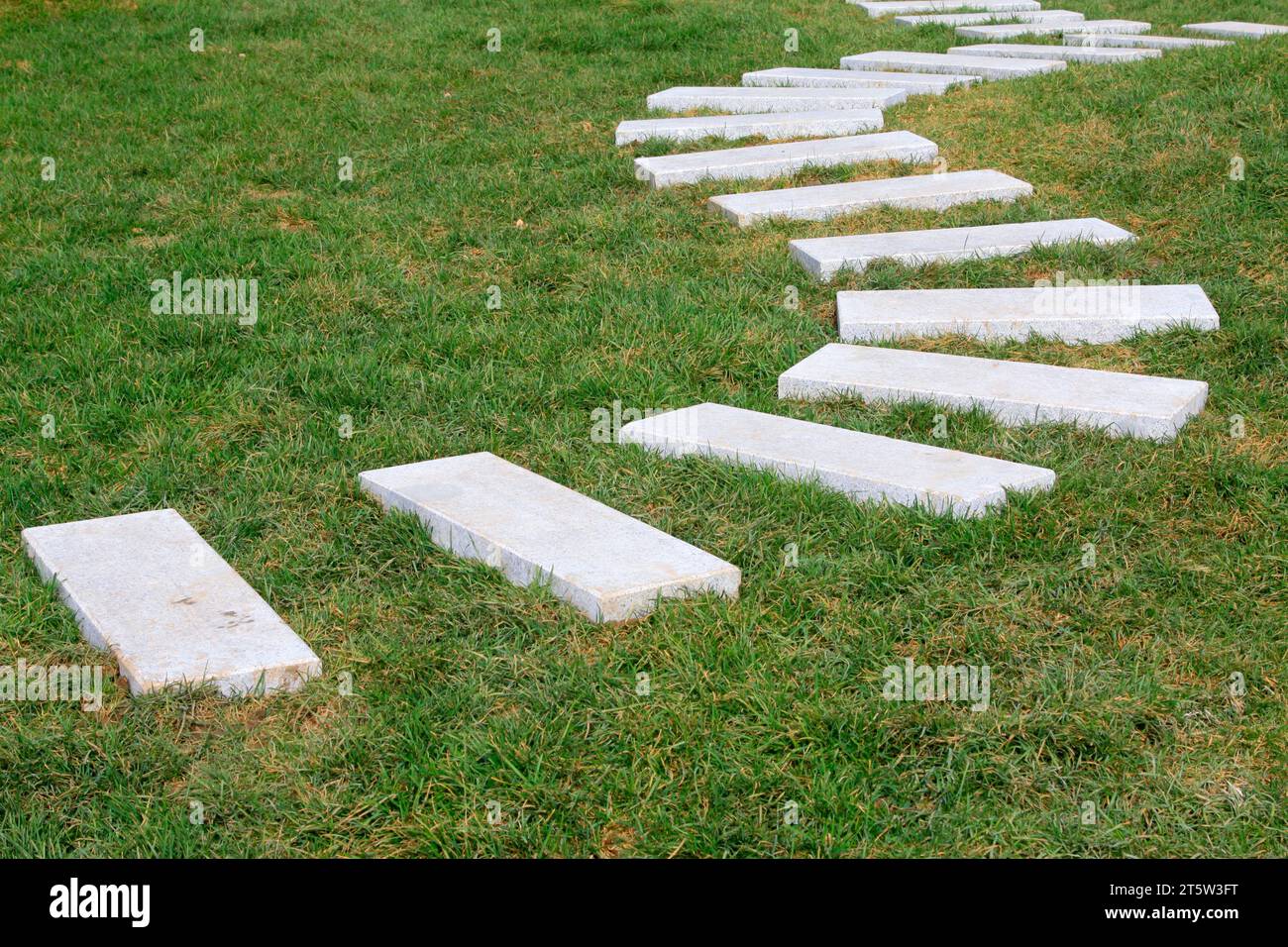 stone path in a park Stock Photo - Alamy