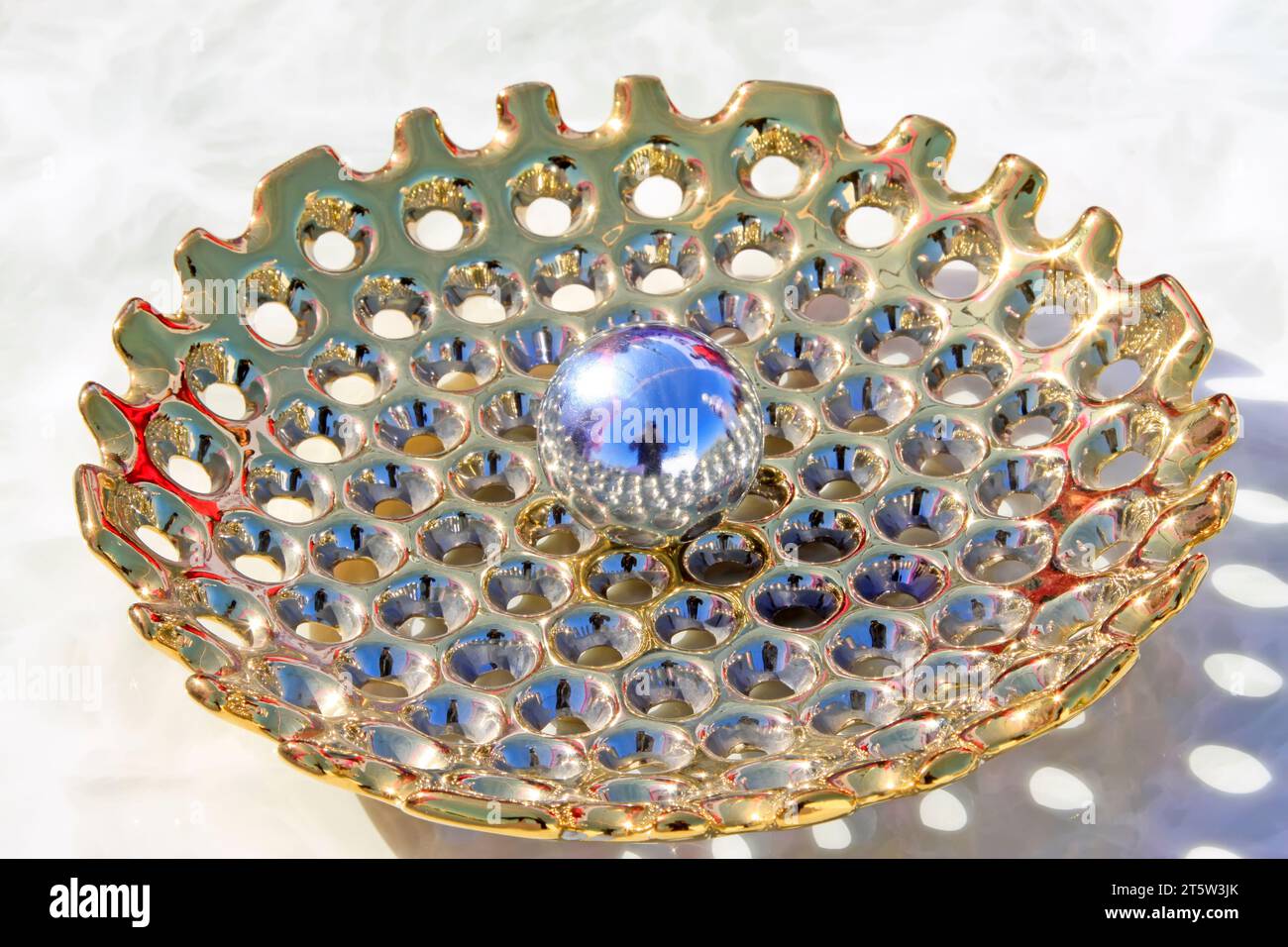 Stainless steel container and sphere Stock Photo - Alamy