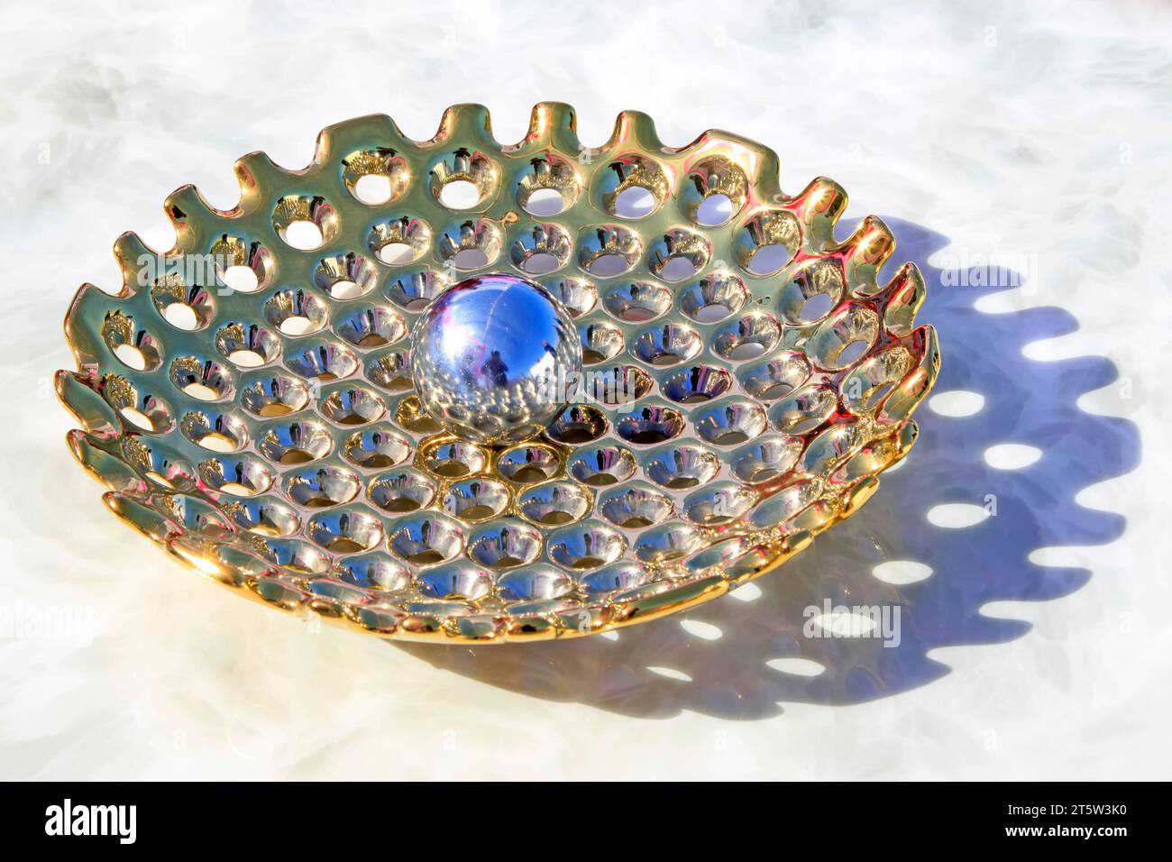 Stainless steel container and sphere Stock Photo - Alamy