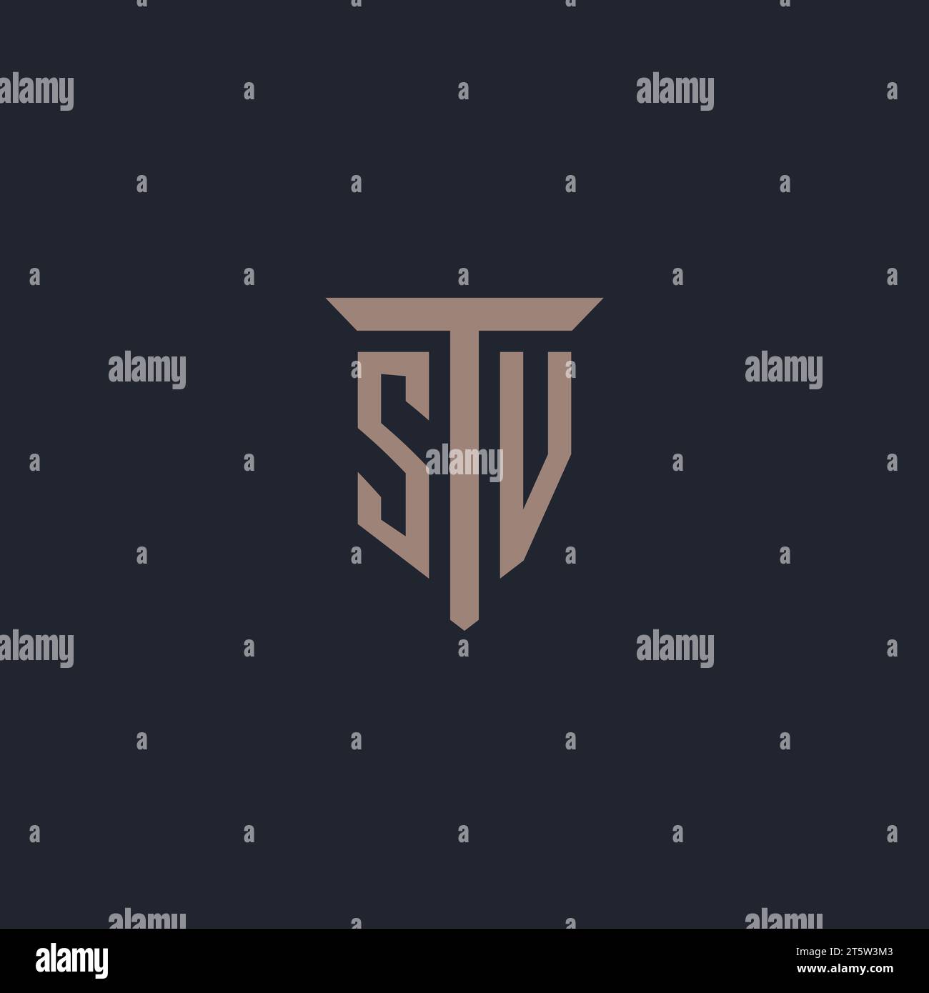 Letter sv vector vectors hi-res stock photography and images - Alamy