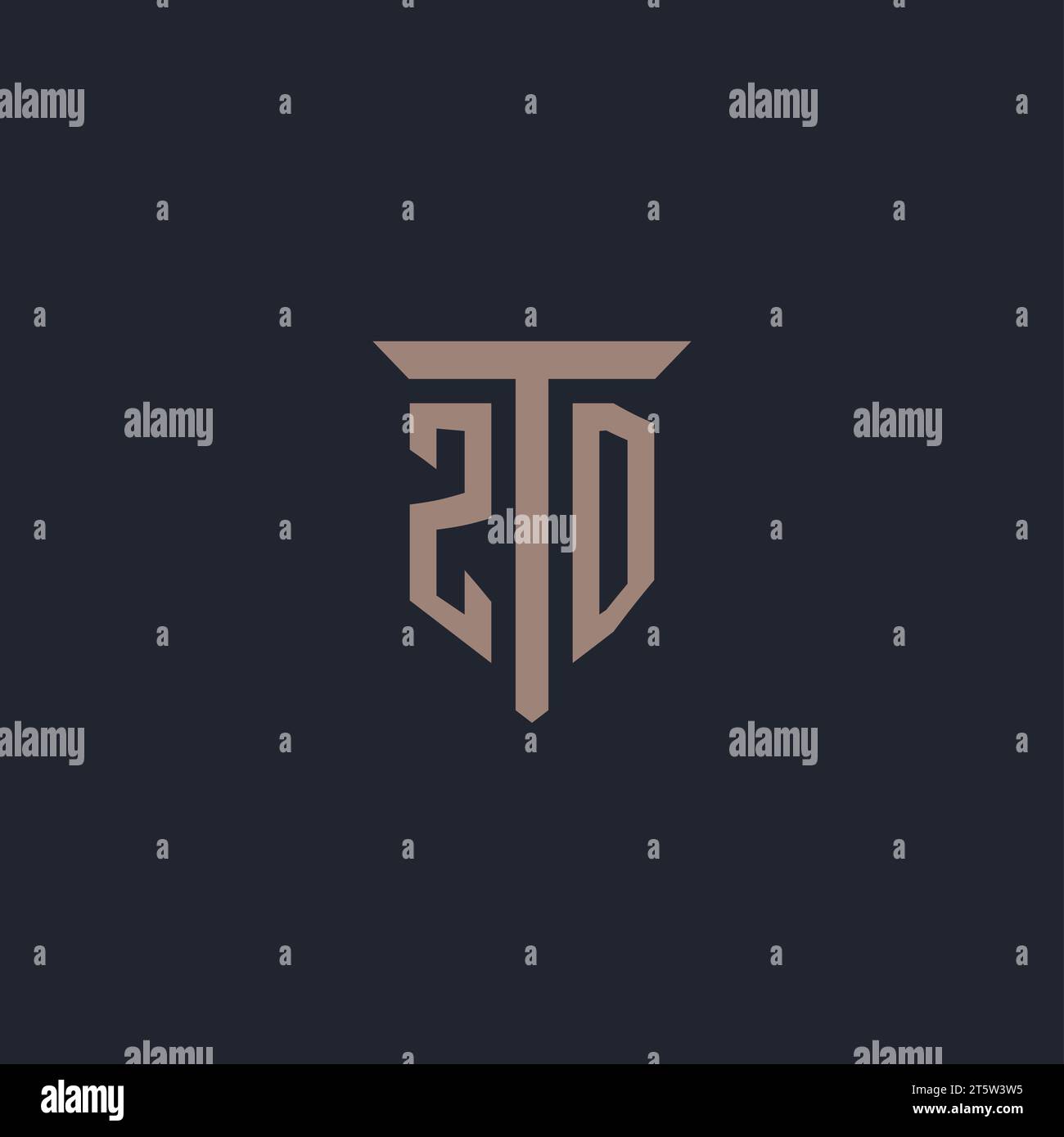 Zd logo design hi-res stock photography and images - Alamy