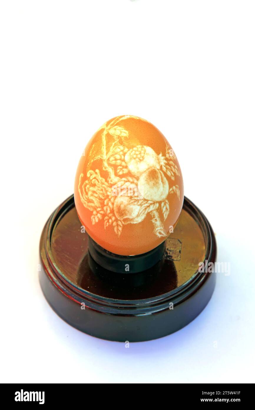 eggshell carving works Stock Photo - Alamy