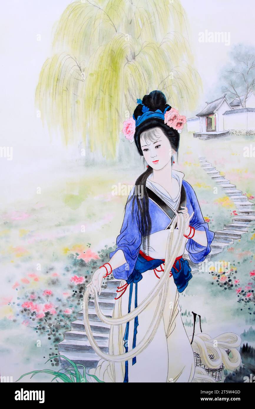 Chinese figure painting tradition hi-res stock photography and images ...