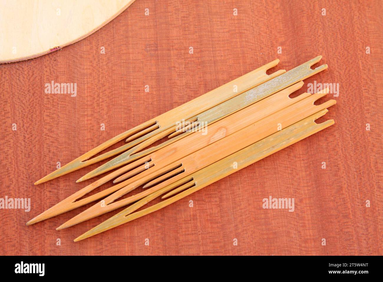Bamboo made shuttle Stock Photo - Alamy