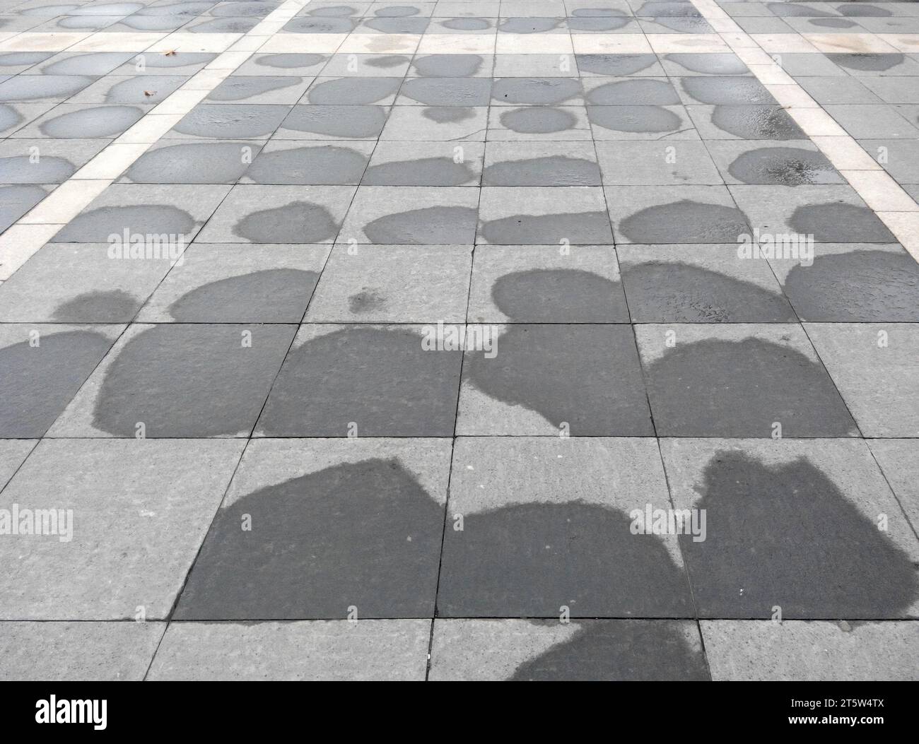 Water stains on the ground, closeup of photo Stock Photo - Alamy
