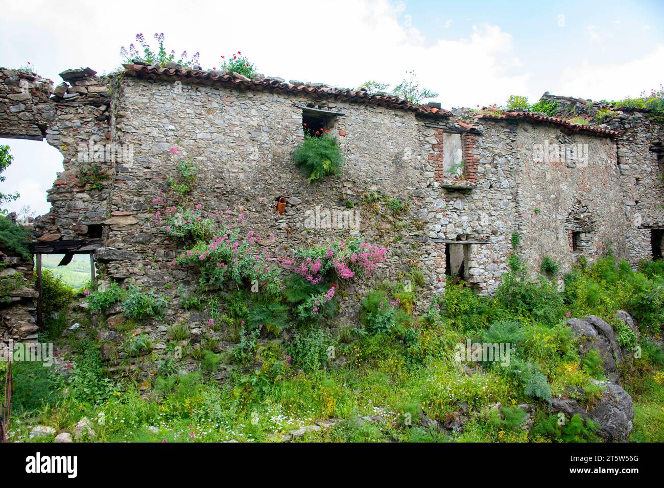 Medieval Village of San Severino di Centola - Italy Stock Photo - Alamy