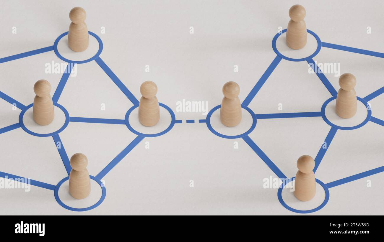 Communication in a business team online and with each other. Social ...