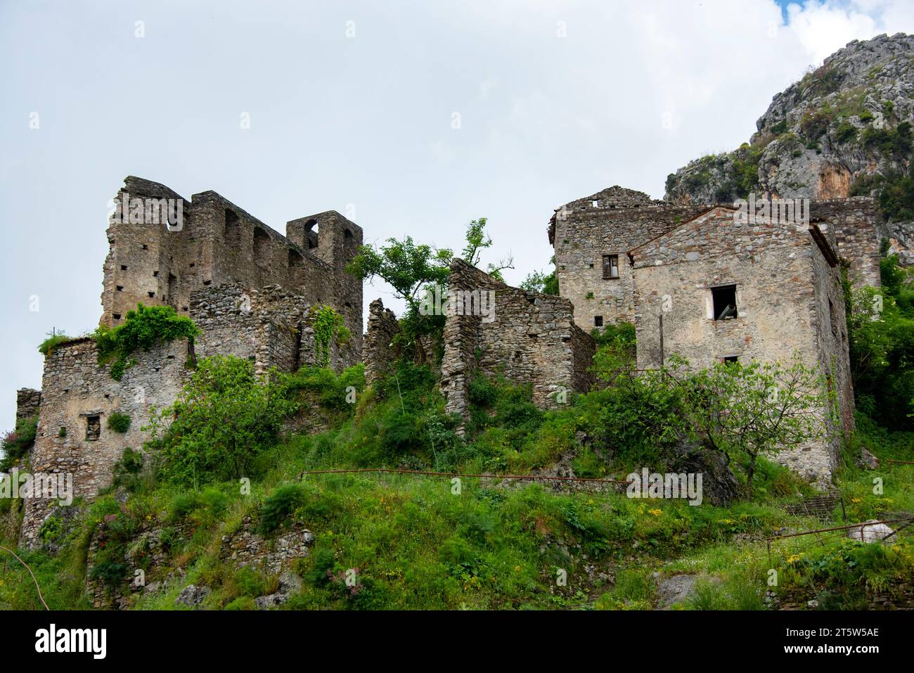Medieval Village of San Severino di Centola - Italy Stock Photo - Alamy