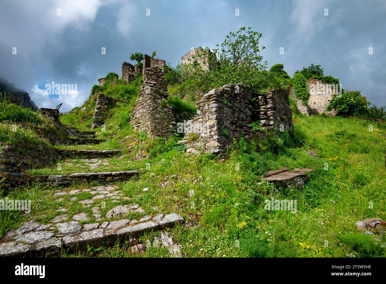 Medieval Village of San Severino di Centola - Italy Stock Photo - Alamy