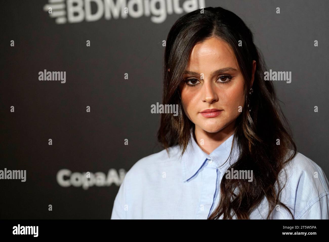 Actor Larissa Dias poses at a screening of the film "Pictures of Ghosts" at the 2023 Hollywood ...