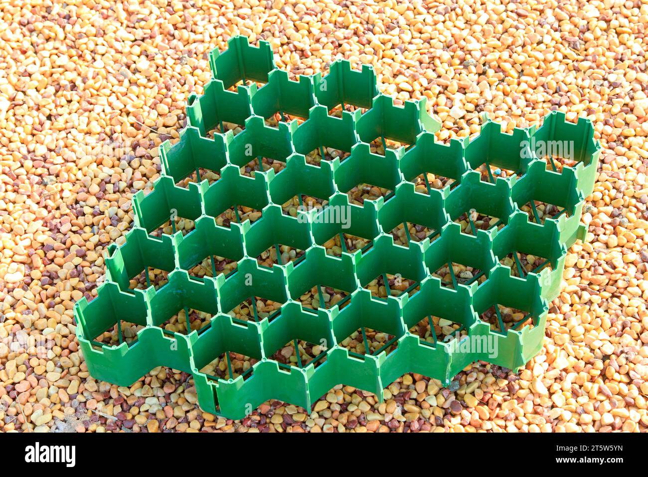 Green plastic honeycomb shape, closeup of photo Stock Photo - Alamy
