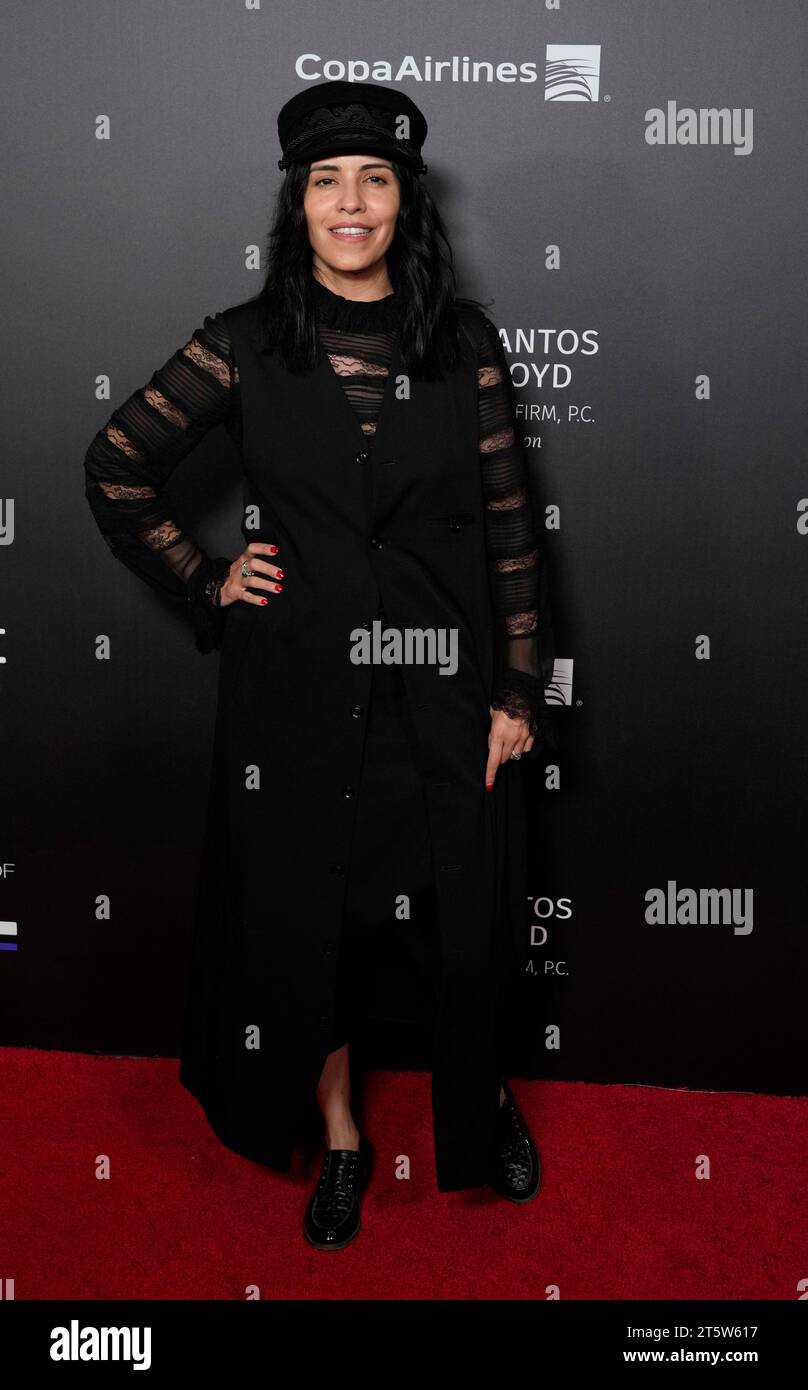 Olga Segura poses at a screening of the film "Pictures of Ghosts" at ...