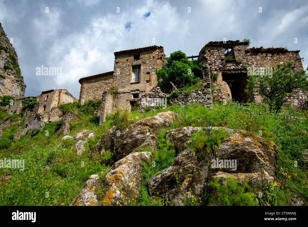 Medieval Village of San Severino di Centola - Italy Stock Photo - Alamy