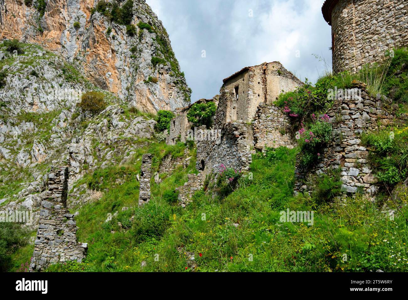 Medieval Village of San Severino di Centola - Italy Stock Photo - Alamy