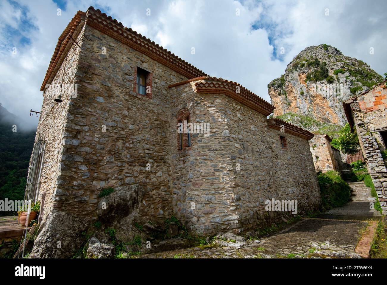Medieval Village of San Severino di Centola - Italy Stock Photo - Alamy