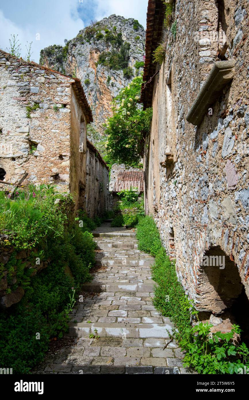 Medieval Village of San Severino di Centola - Italy Stock Photo - Alamy