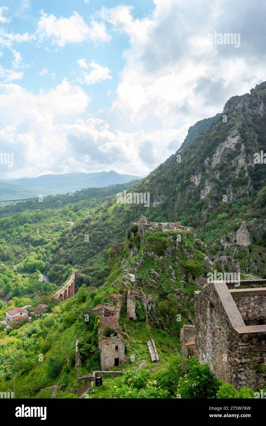 Medieval Village of San Severino di Centola - Italy Stock Photo - Alamy
