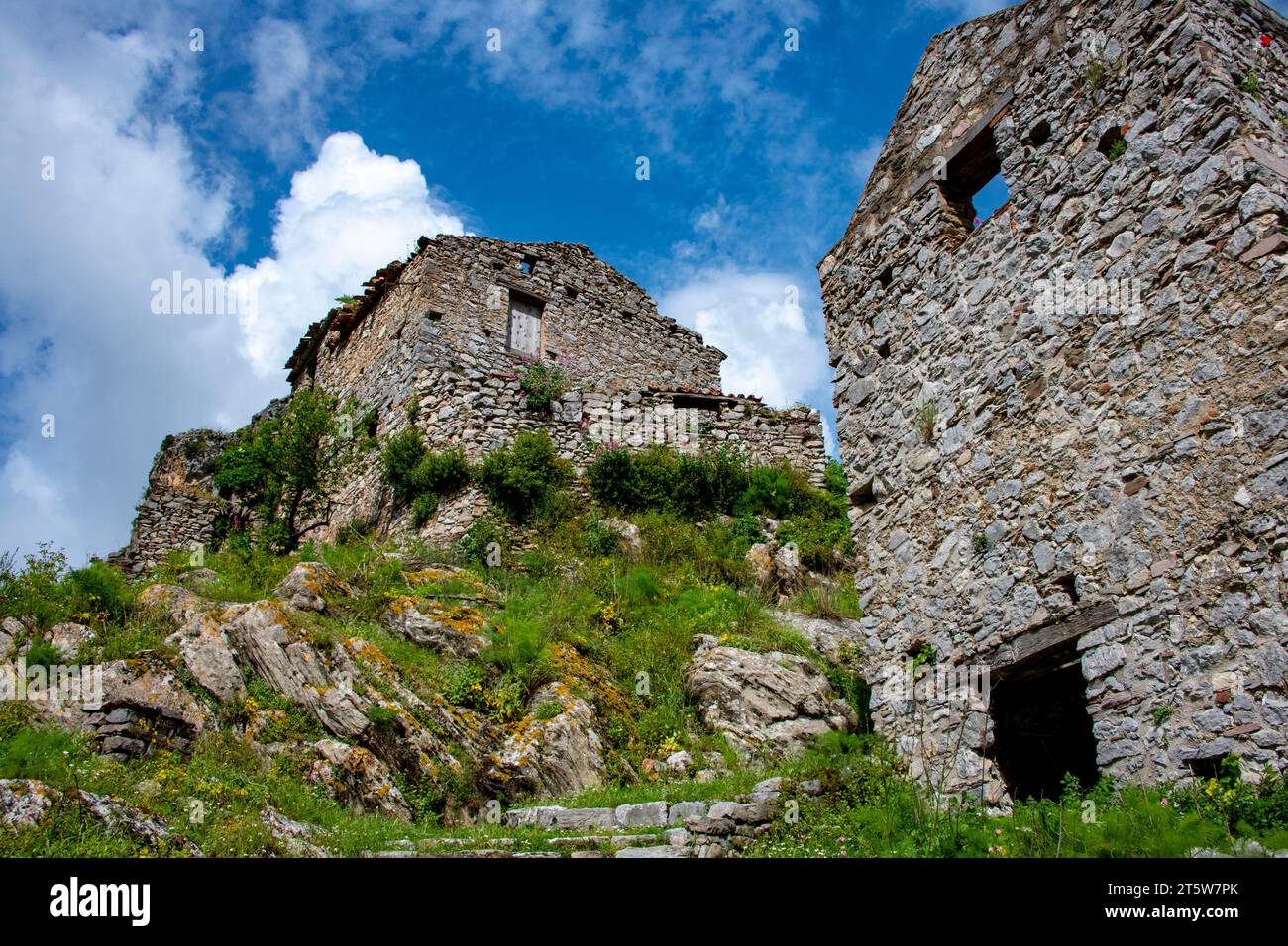 Medieval Village of San Severino di Centola - Italy Stock Photo - Alamy