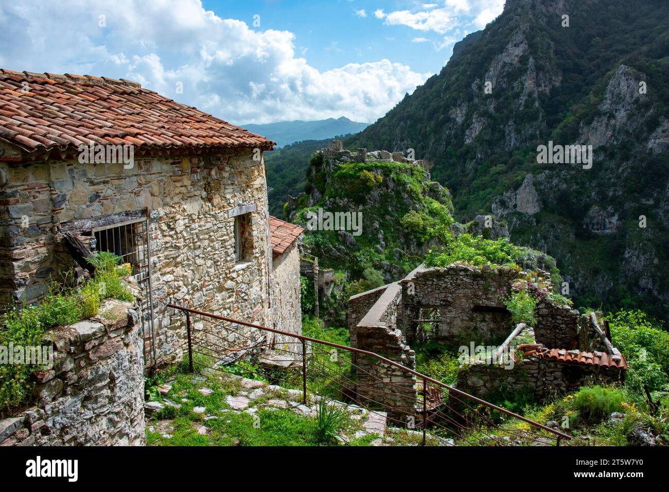 Medieval Village of San Severino di Centola - Italy Stock Photo - Alamy